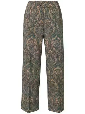 PIERRE-LOUIS MASCIA Printed Virgin Wool Trousers