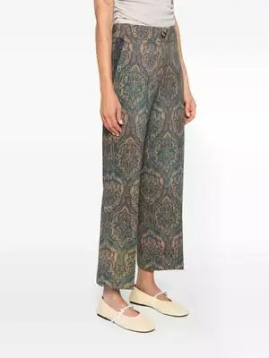 PIERRE-LOUIS MASCIA Printed Virgin Wool Trousers