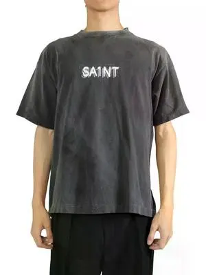 SAINT MXXXXXX Text-print Cotton T-shirt
