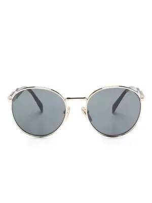Prada Logo-engraved Round-frame Sunglasses