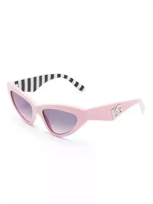 Dolce & Gabbana Logo-plaque Cat-eye Frame Sunglasses