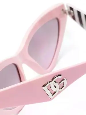 Dolce & Gabbana Logo-plaque Cat-eye Frame Sunglasses