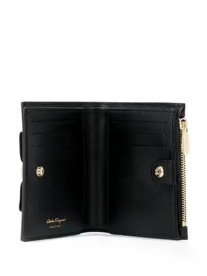 FERRAGAMO Vara Bow-detail Wallet - Black