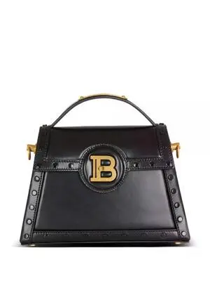 Balmain B-buzz Dynasty Leather Tote Bag - Black