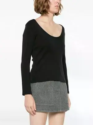 Veronica Beard Calabra Fine-ribbed T-shirt