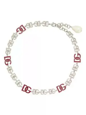 Dolce & Gabbana Logo Necklace - Silver