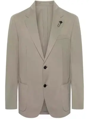 LARDINI Taffeta Single-breasted Blazer