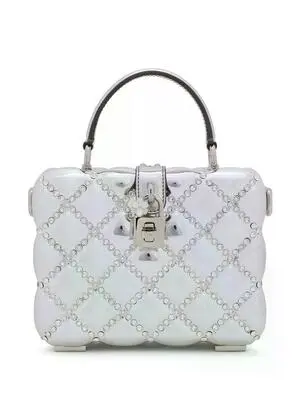Dolce & Gabbana Dolce Box Rhinestone-embellished Top-handle Bag