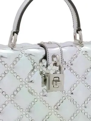 Dolce & Gabbana Dolce Box Rhinestone-embellished Top-handle Bag