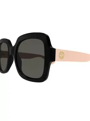 Gucci Oversized Frame Sunglasses - Black