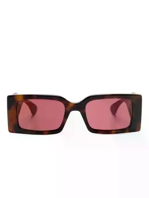 Gucci Rectangular Sunglasses - Brown