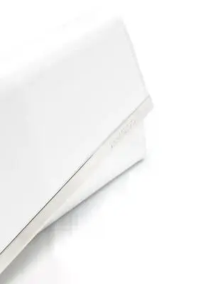 JIMMY CHOO Emmie Satin Clutch - Neutrals