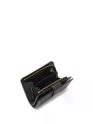 Prada Small Leather Logo-detail Wallet - Black