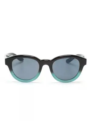 Giorgio Armani Gradient Round-frame Sunglasses - Blue
