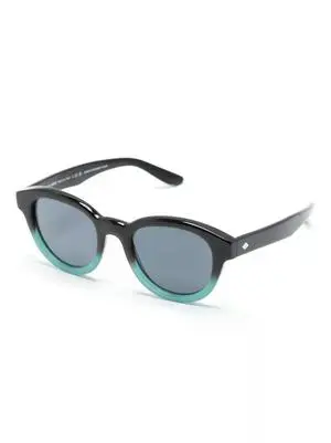 Giorgio Armani Gradient Round-frame Sunglasses