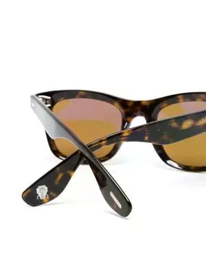 Oliver Spencer Tortoiseshell-effect Square-frame Sunglasses