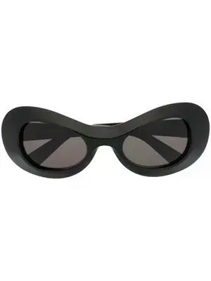 AMBUSH Polished Oval-frame Sunglasses - Black
