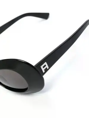 AMBUSH Polished Oval-frame Sunglasses - Black