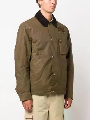 BARBOUR INTERNATIONAL Logo-patch Cotton Shirt Jacket