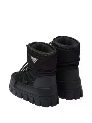 Prada Logo Plaque Snow Boots