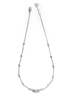 Zadig&Voltaire Tone Wing Pendant Necklace With Diamant - Silver