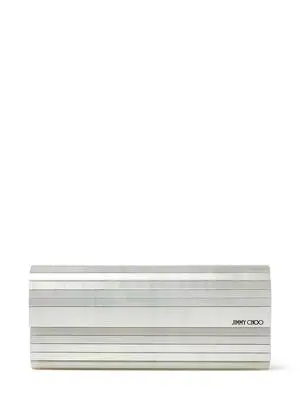 JIMMY CHOO Sweetie Mother Of Pearl Clutch Bag - White