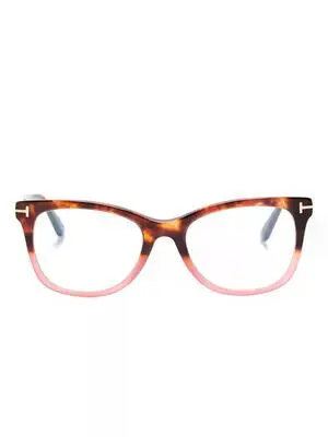 TOM FORD Wayfarer Frame Glasses - Brown