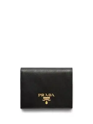 Prada Small Saffiano Leather Wallet - Black
