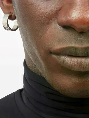 MAISON MARGIELA Numeric Engraved Hoop Earrings