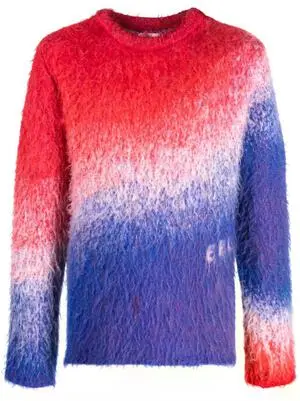 ERL Ombré Mohair-blend Jumper - Blue