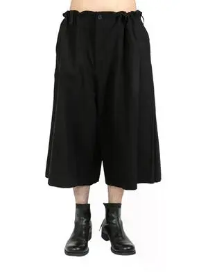 Yohji Yamamoto Cropped Wide-leg Trousers