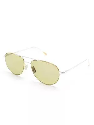 CUTLER & GROSS Two-tone Pilot-frame Sunglasses