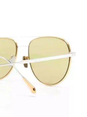 CUTLER & GROSS Two-tone Pilot-frame Sunglasses
