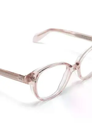 CUTLER & GROSS Translucent Round-frame Glasses - Pink