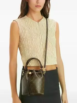 Tory Burch T Monogram Bucket Bag - Brown