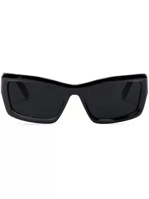 Palm Angels Adin Rectangular-frame Sunglasses - Black