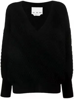 SA SU PHI V-neck Cashmere Jumper