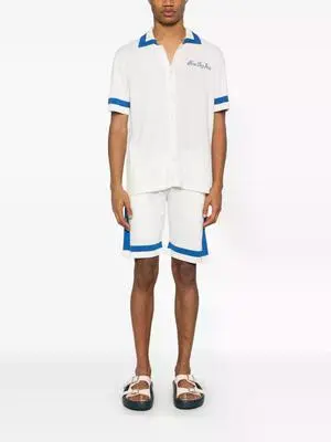 BLUE SKY INN Panelled Knit Shirt