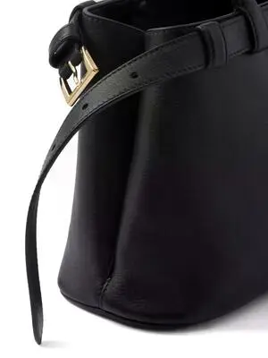 Prada Buckle Tote Bag - Black