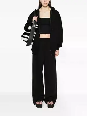 Wardrobe.NYC Ribbed Straight-leg Trousers