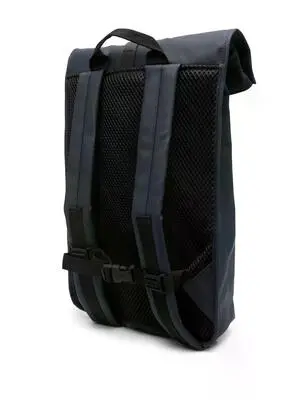 Rains Roll-top Buckled Backpack - Blue