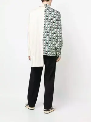 LANVIN Patchwork Geometric Print Shirt
