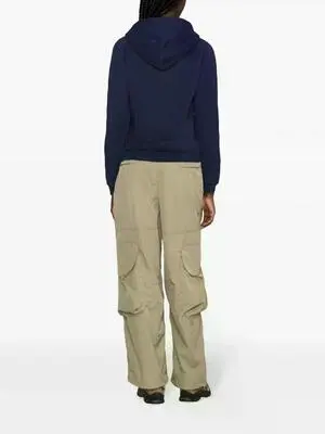 Polo Ralph Lauren Drawstring Hoodie With Embroidered Pony Motif - Blue