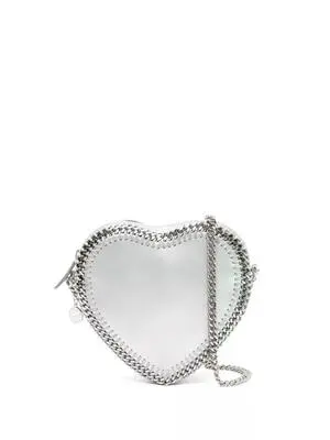 Stella McCartney Falabella Heart Cross Body Bag - Silver