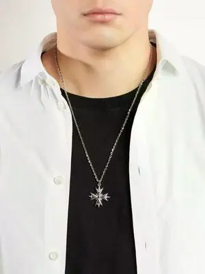 Emanuele Bicocchi Crest Sterling Necklace - Silver