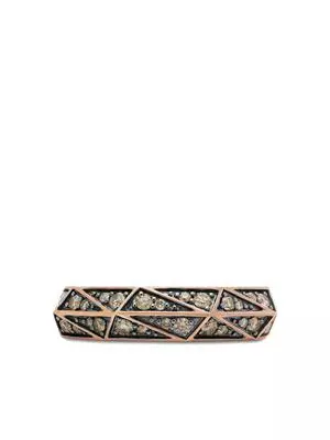 David Yurman 18kt Rose Gold Faceted Diamond Ring - Pink