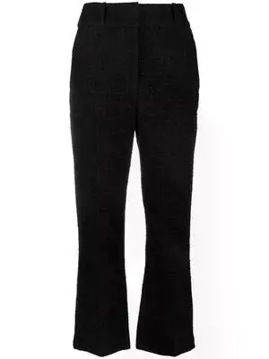 IRO PARIS Bouclé Straight-leg Cropped Trousers