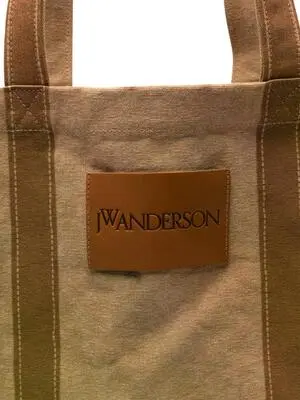 JW Anderson Logo-appliqué Tote Bag - Brown