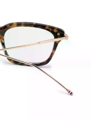 Thom Browne Tortoiseshell Square-frame Glasses