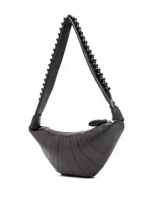 LEMAIRE Medium Pearls Croissant Shoulder Bag - Brown